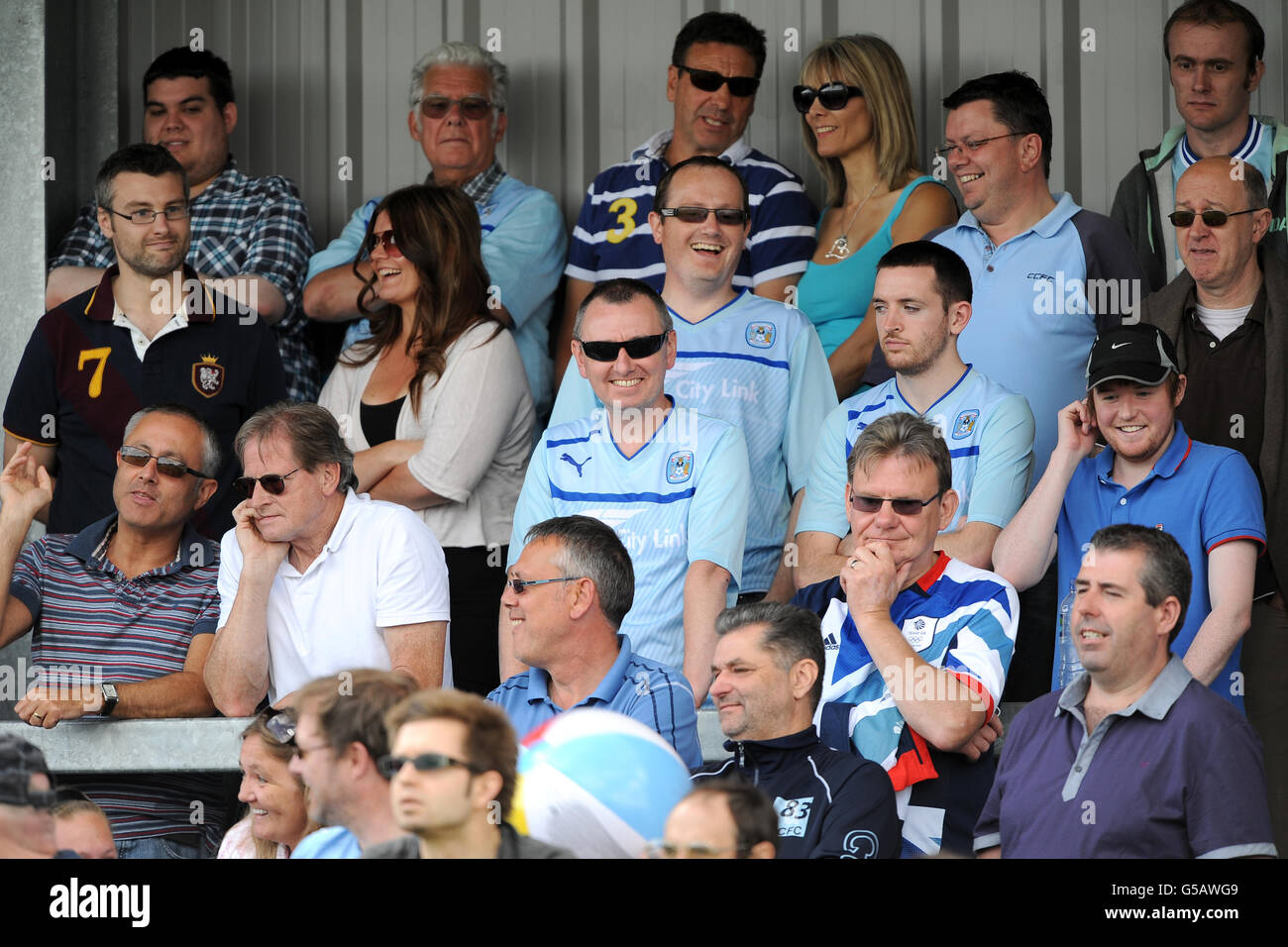 Football pre season olympic stadium general view hi-res stock ...