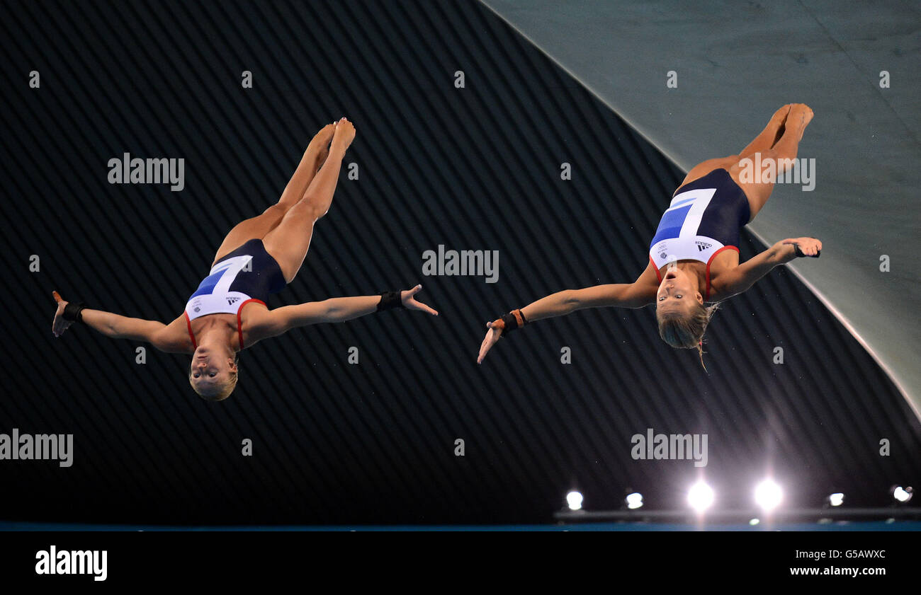 Great Britain's Sarah Barrow and Tonia Couch compete during the Women's ...