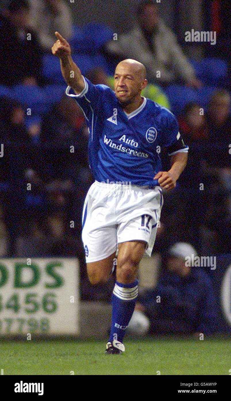 Birmingham City's Martin O'Connor celebrates scoring the opening goal ...