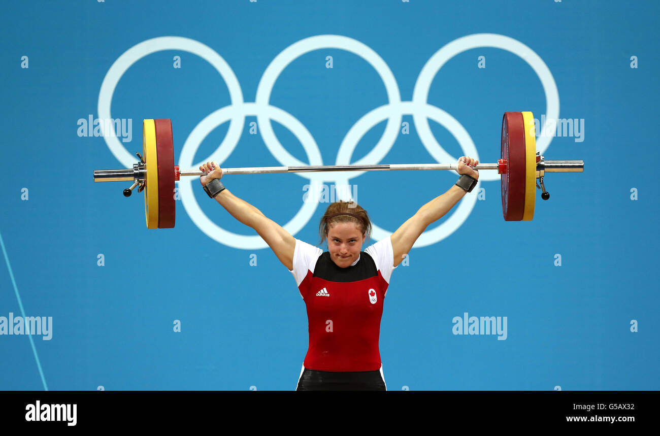 Canada's Marie-Eve Beauchemin-Nadeau competes the Woman's 69kg Group B ...