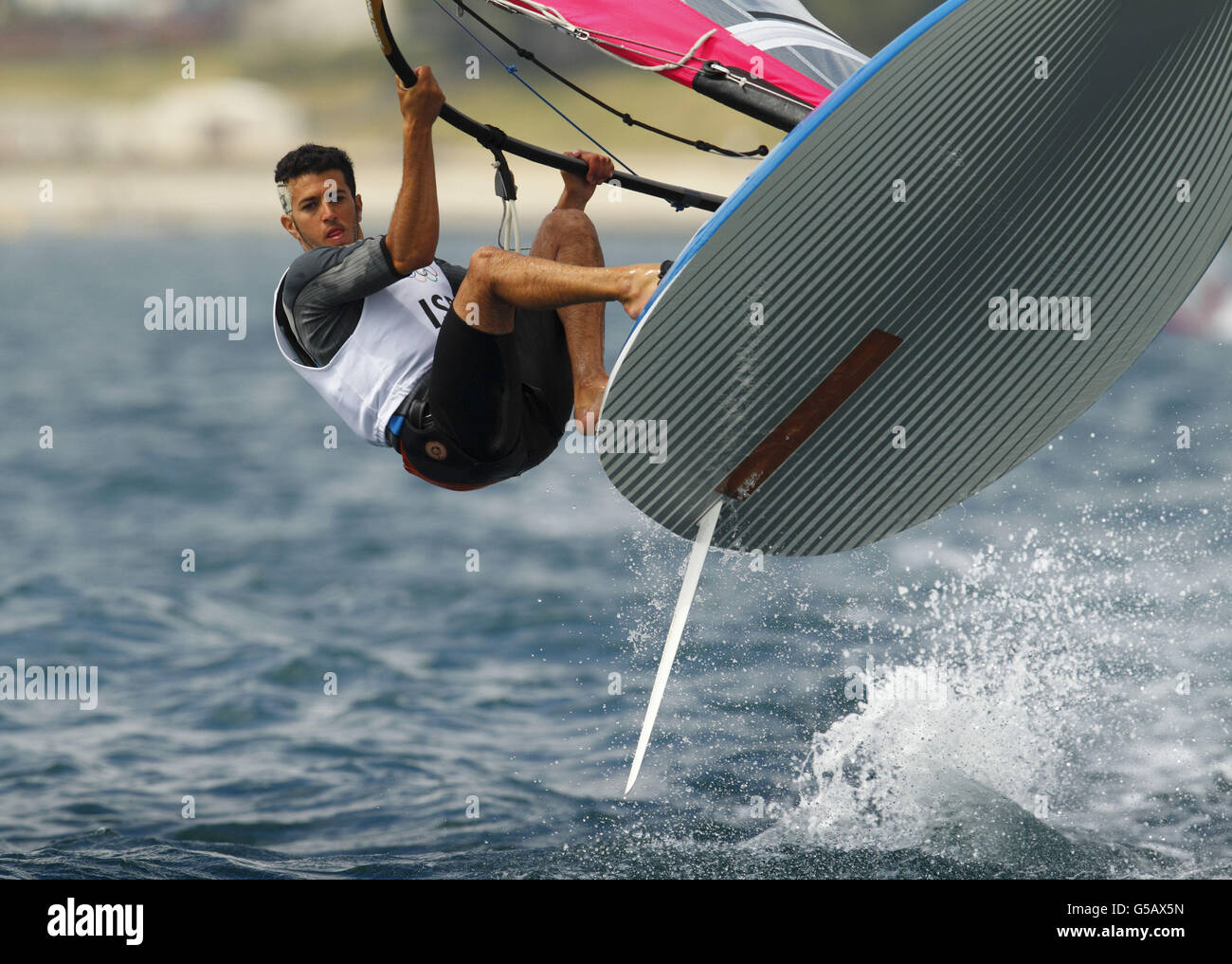 Israels shahar zubari leaps out water rs hi-res stock photography and ...