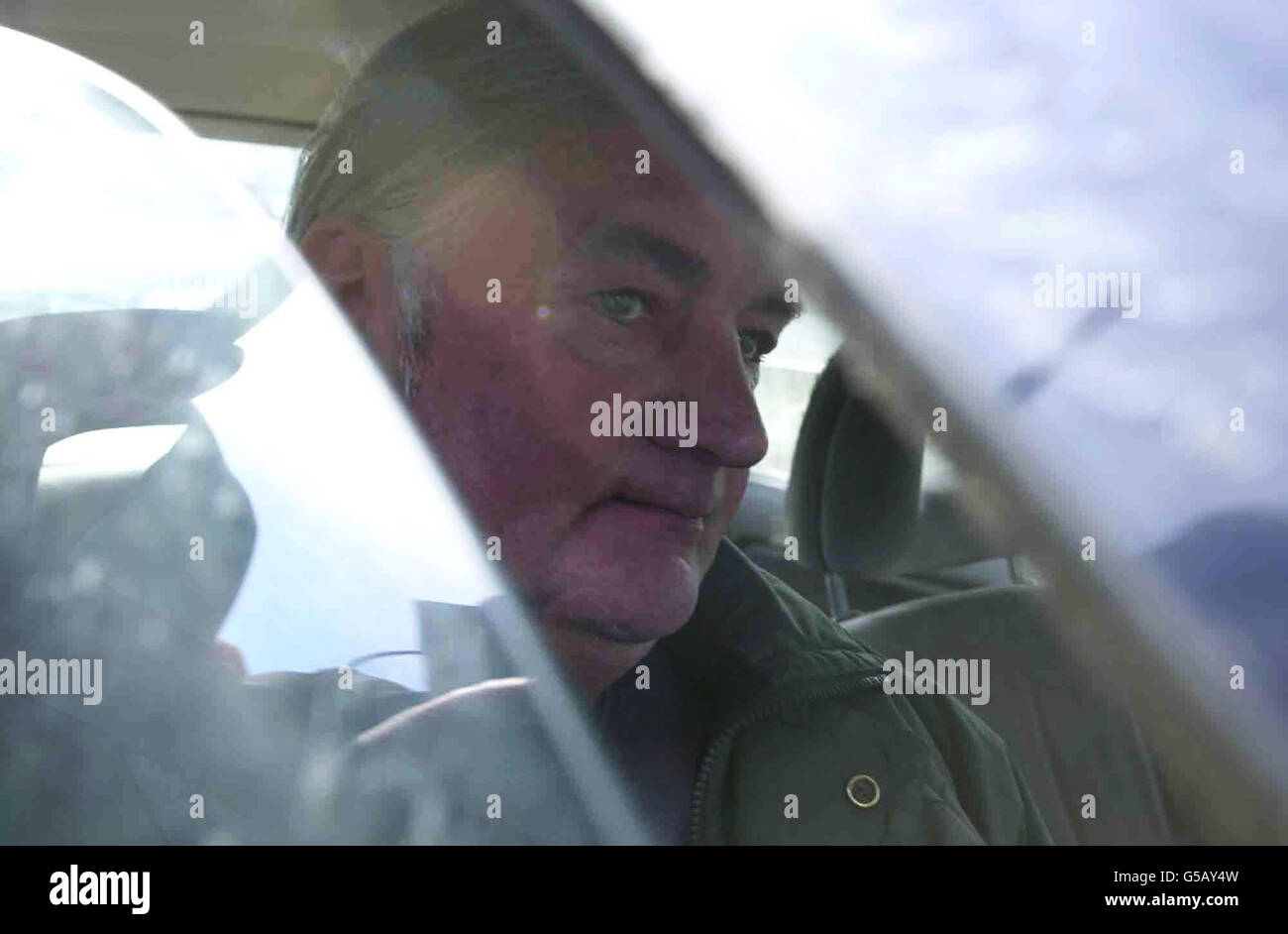 Pig farmer Robert Waugh, arriving at Heddon-on-the-Wall farm in ...