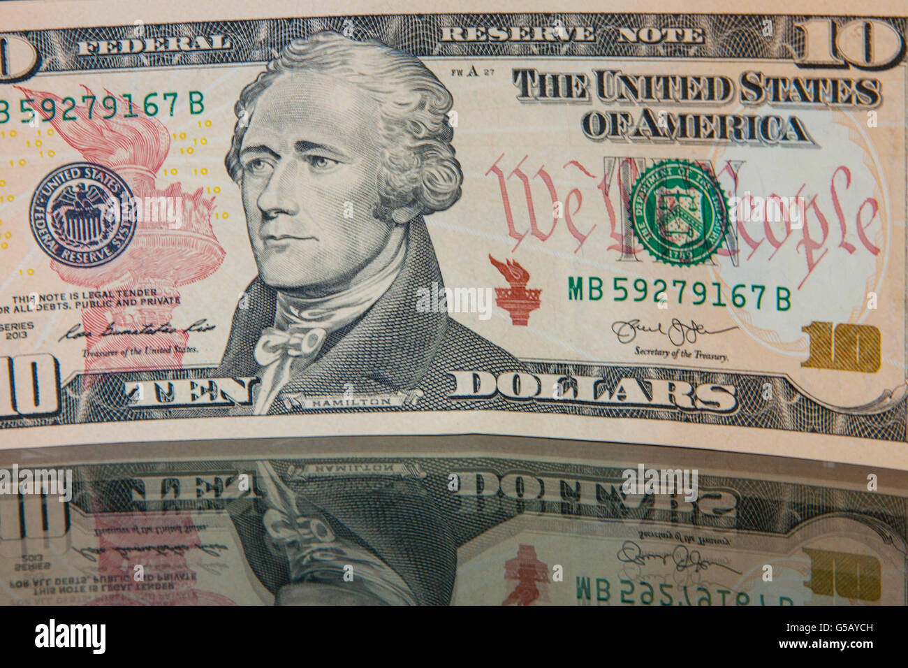 US $10 banknote Stock Photo - Alamy