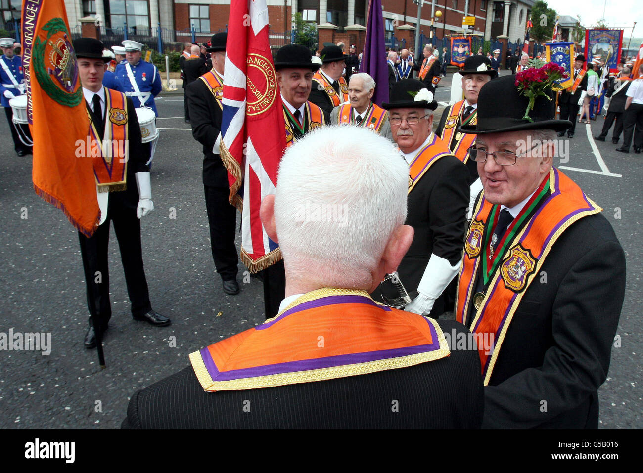 Orange Order marches Stock Photo - Alamy