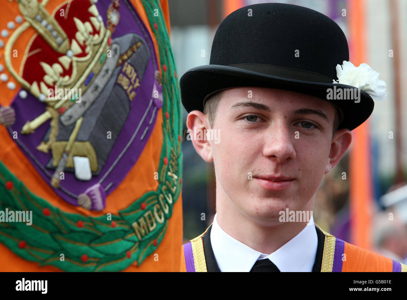 An Orange Order man in Belfast, as the 12th of July celebrations get ...