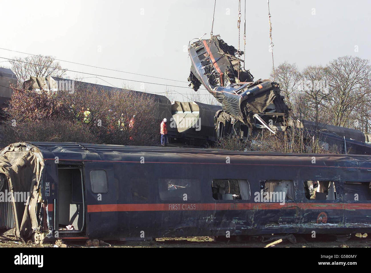 East coast main line disaster hi-res stock photography and images - Alamy