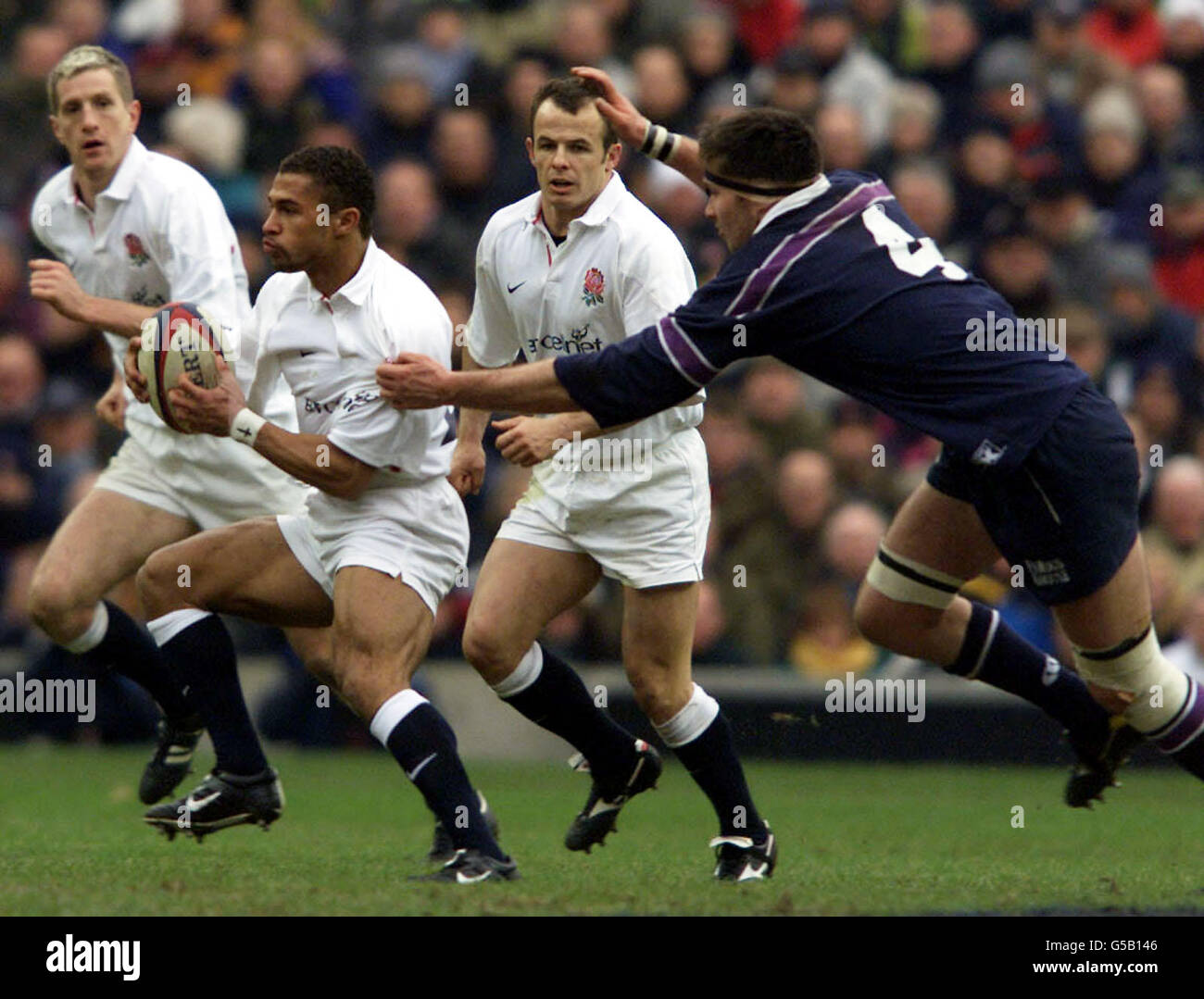 Six Nats Eng v Scot Jason Robinson Stock Photo - Alamy