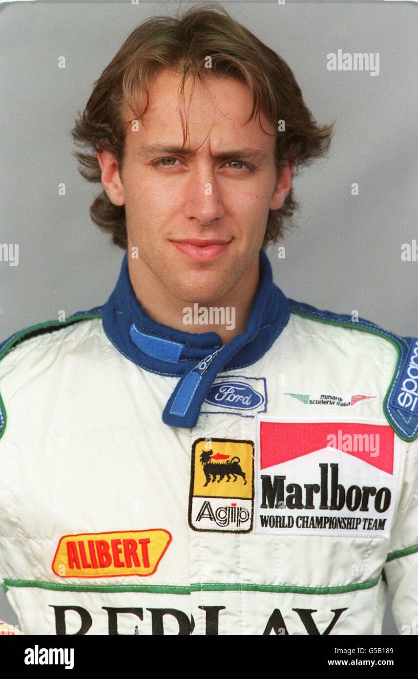 26-MAR-95, Brazilian Grand Prix, Luca Badoer, Portrait Stock Photo - Alamy