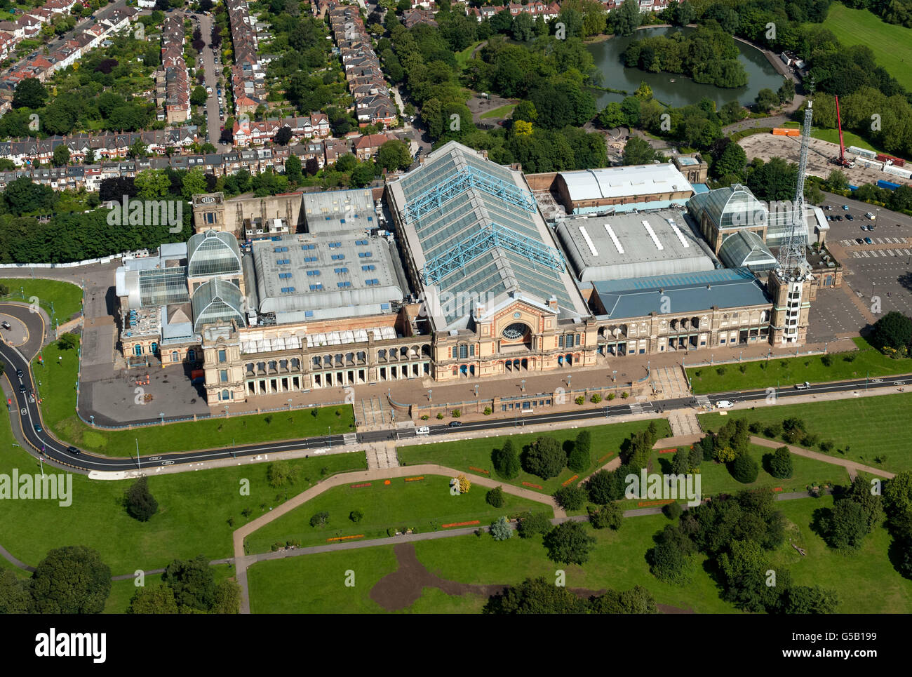 Aerial view of alexandra palace hi-res stock photography and images - Alamy