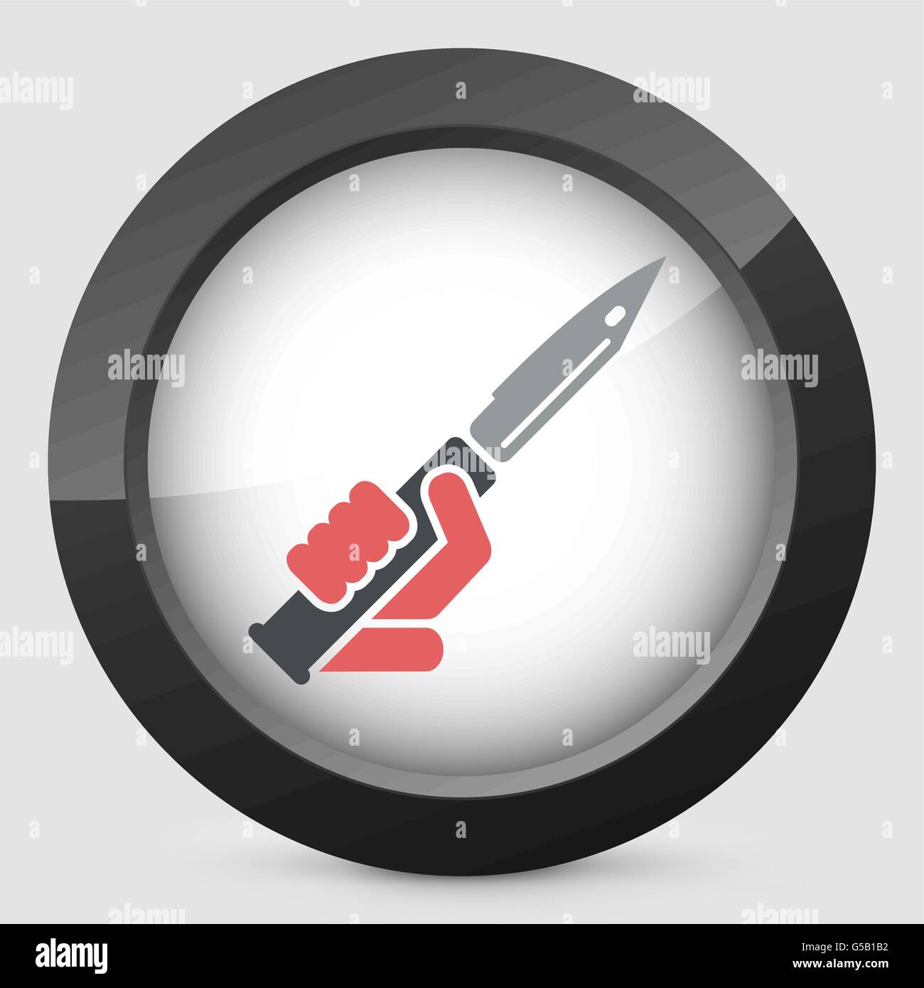Hand holding knife murder Stock Vector Images - Alamy