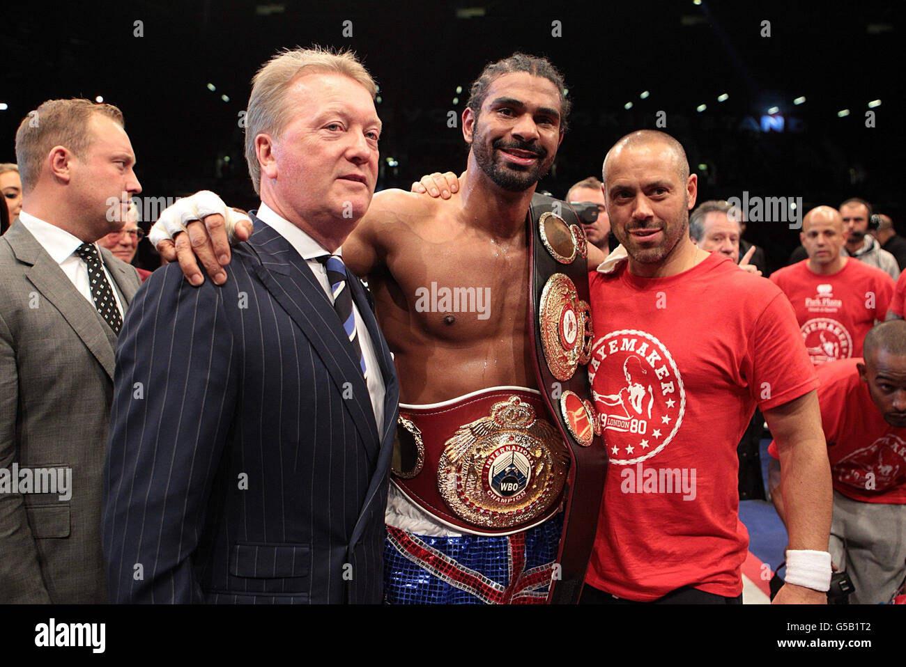 David Haye with the WBA and WBO International Heavyweight Championship ...