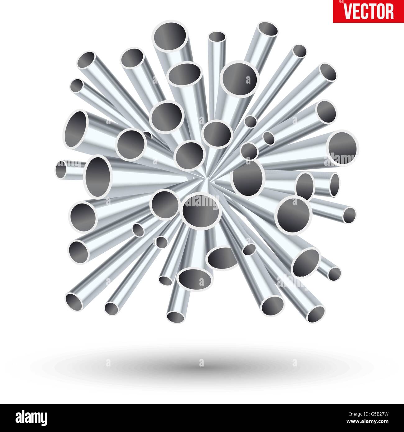 Chrome Pipes Stock Vector Images - Alamy