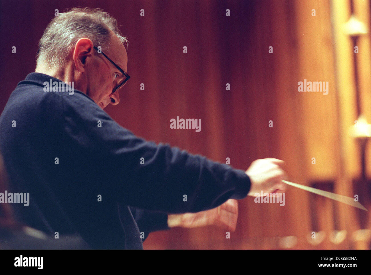 Composer Ennio Morricone - famed for writing film scores to spaghetti ...