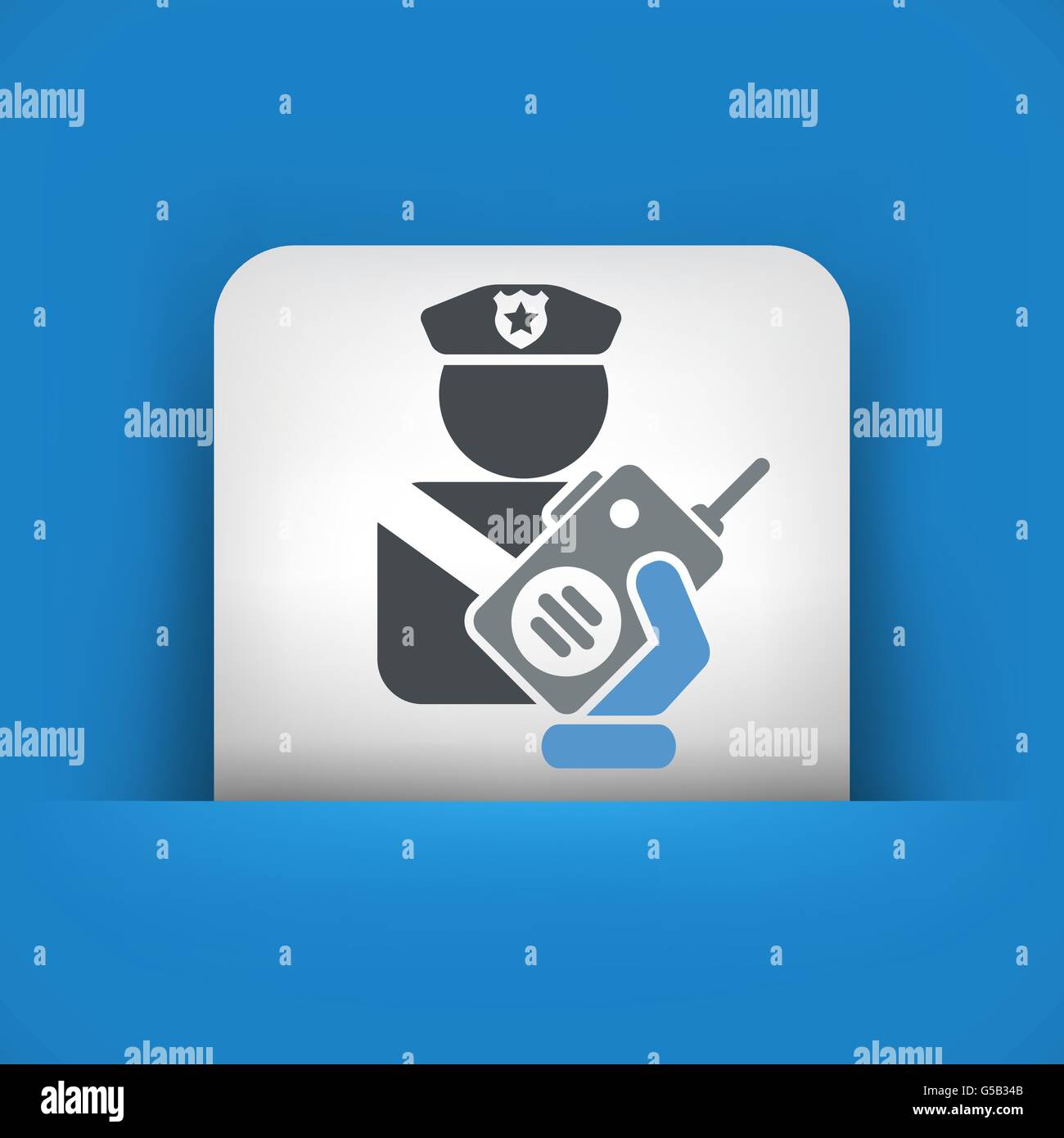 Soldier with radio Stock Vector Images - Alamy