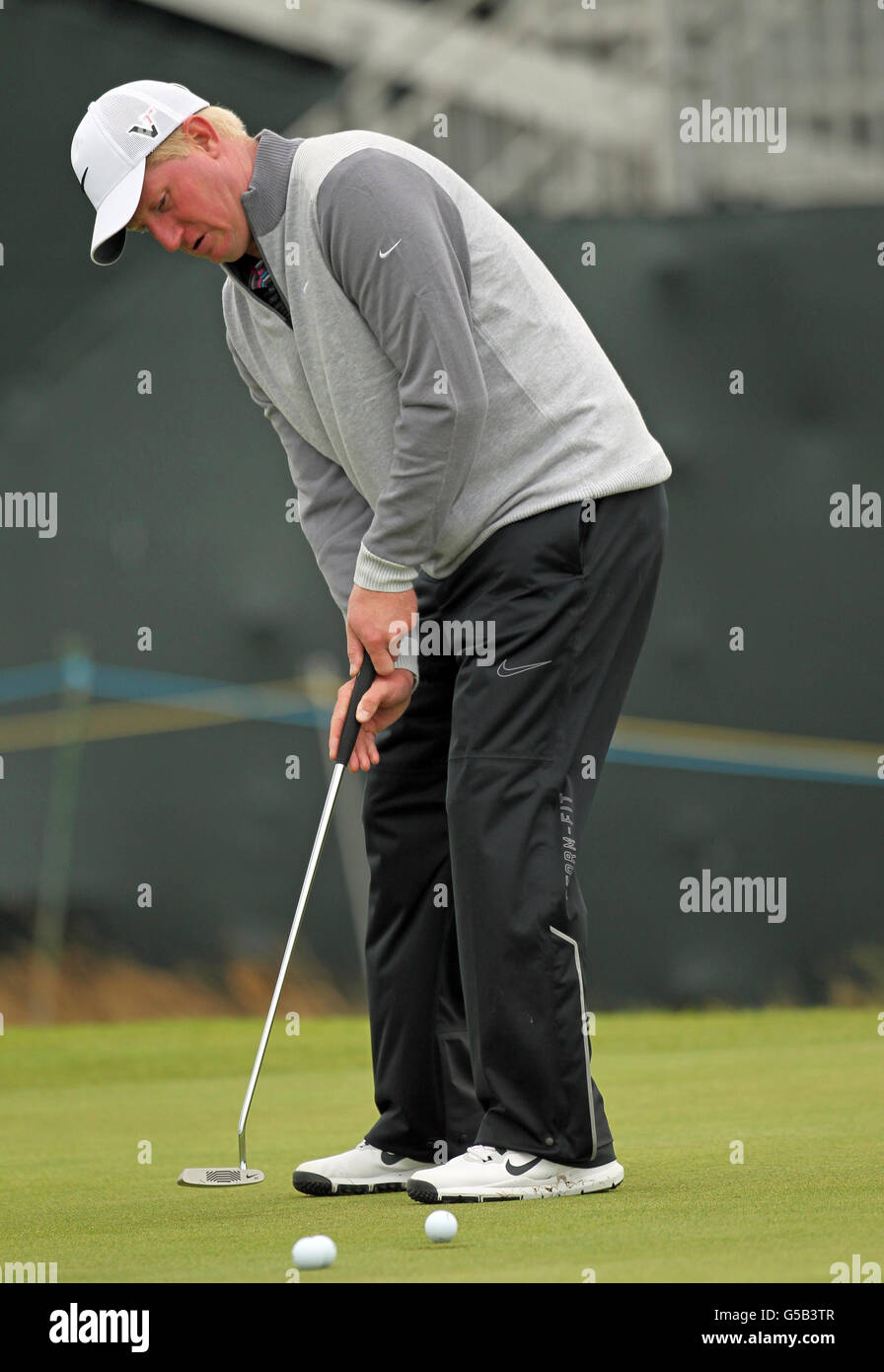 England's Richard Finch during the fourth practice day for the 2012 ...