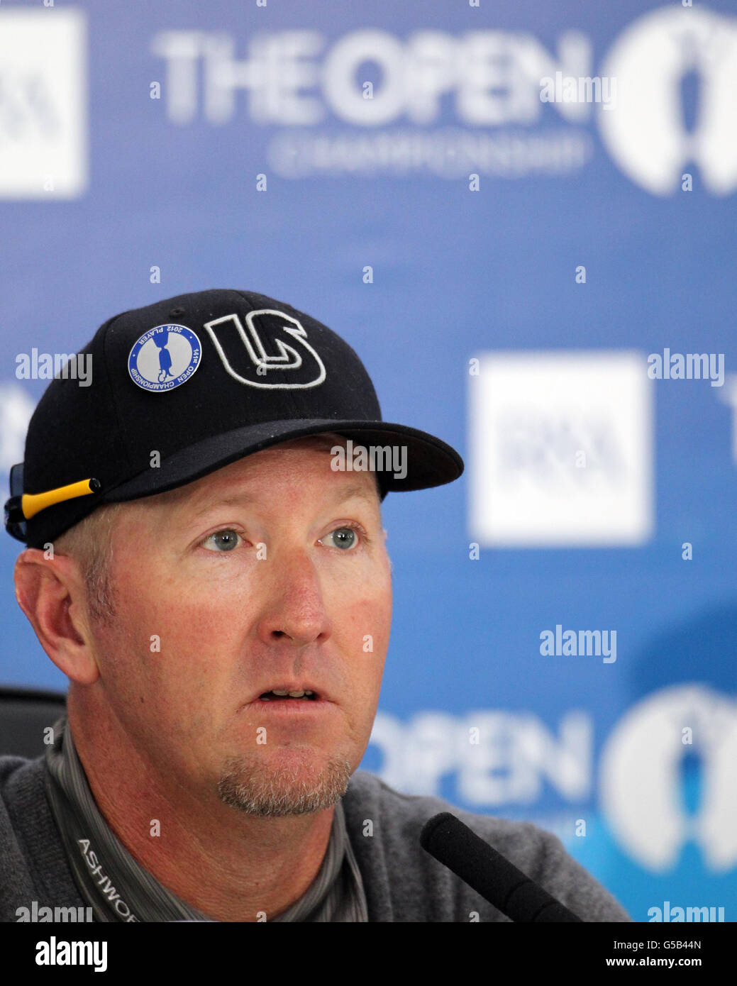 USA's David Duval during a press conference on the fourth practice day ...