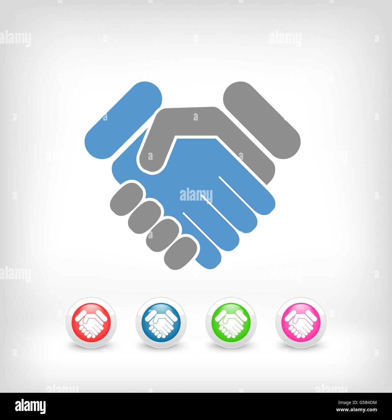 Handshake minimal icon Stock Vector Image & Art - Alamy