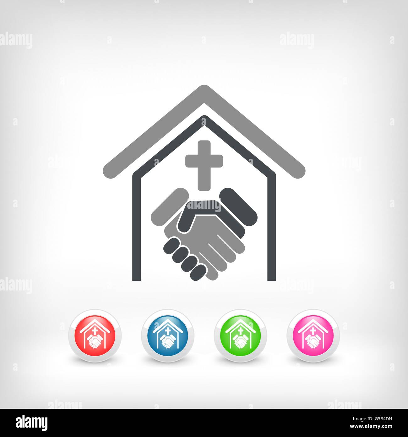 Icon of christ and his friend hi-res stock photography and images - Alamy
