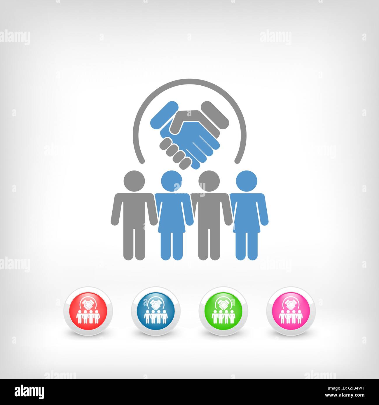 Group agreement icon Stock Vector Image & Art - Alamy