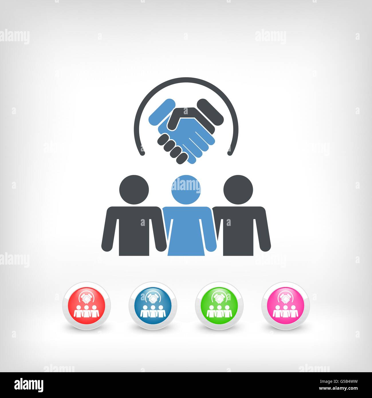 Social agreed icon hi-res stock photography and images - Alamy