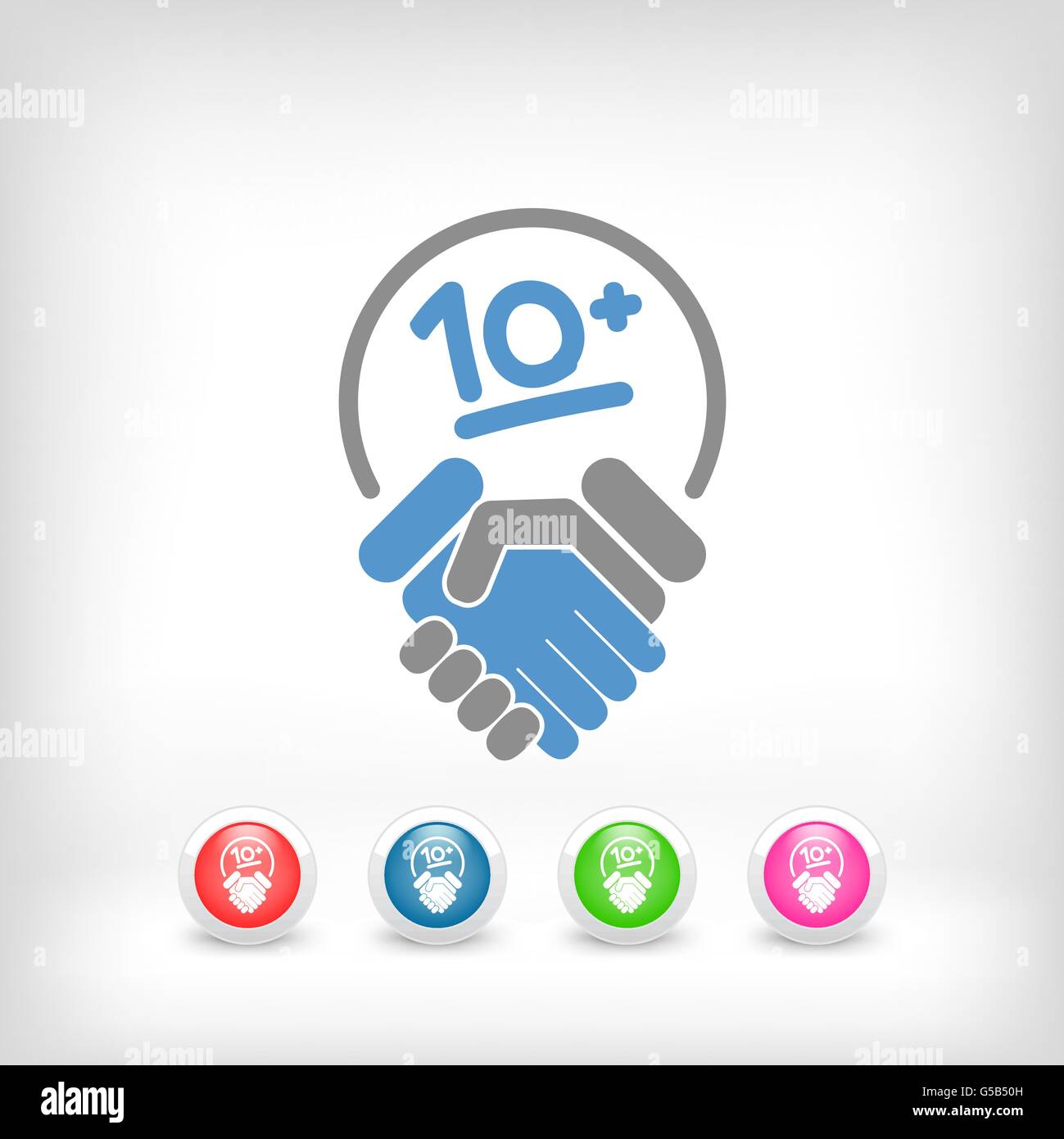 Win win handshake Stock Vector Images - Alamy