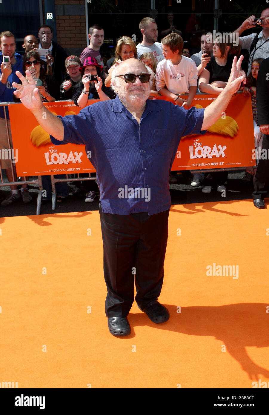 Danny devito at the lorax uk film premiere at cineworld hi-res stock ...