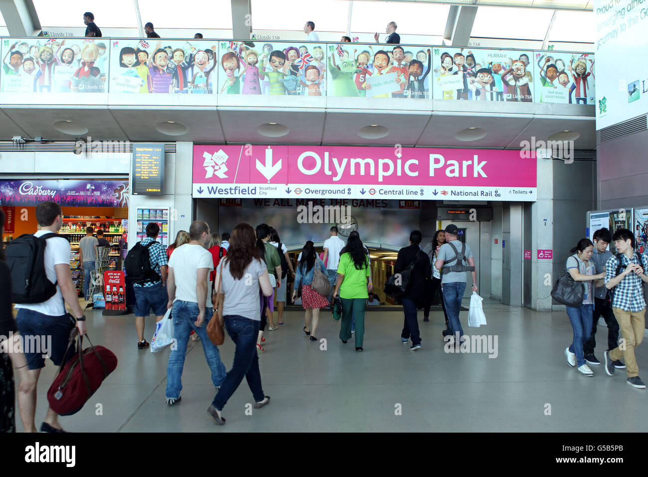 The Olympic site in Stratford, London, five days before the Olympic ...