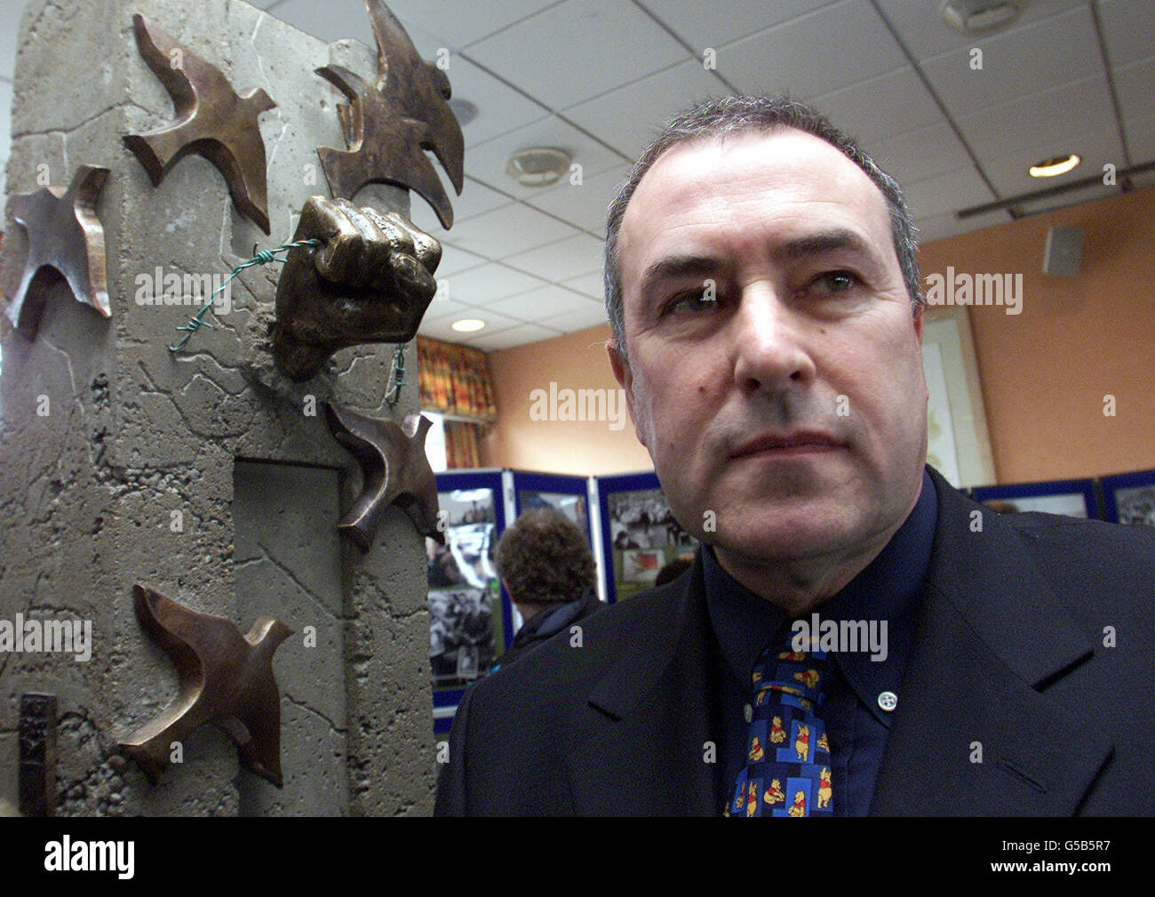 Sinn Fein Chairman Mitchell McLaughlin at the opening of the Hunger ...