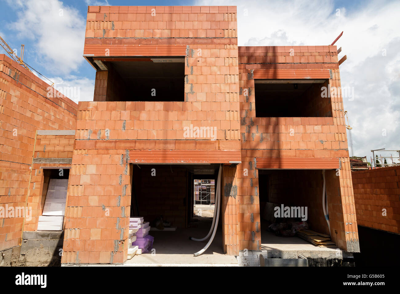 New house under construction Stock Photo - Alamy