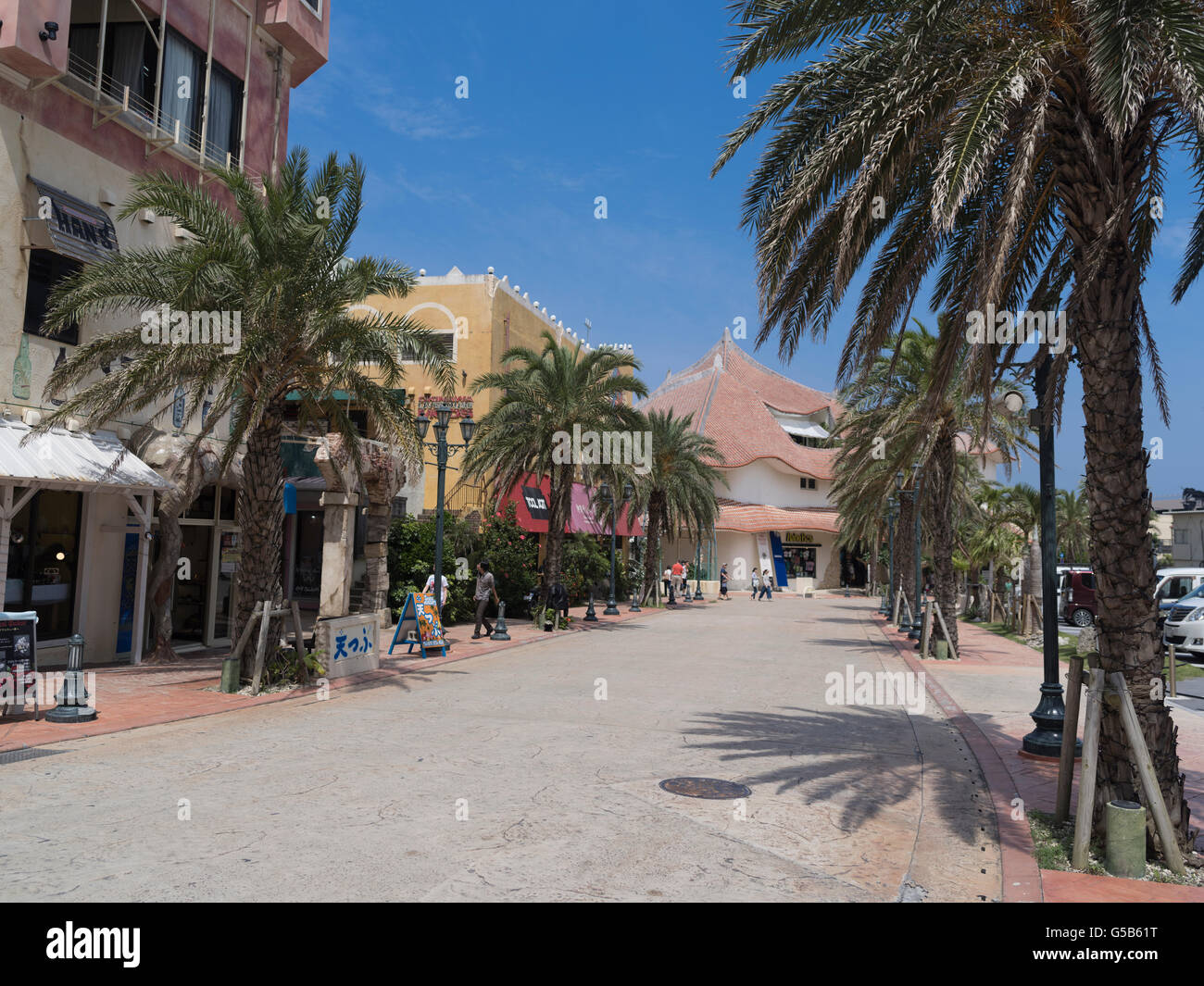 Depot Island shopping and dining area, Mihama American Village, Chatan ...