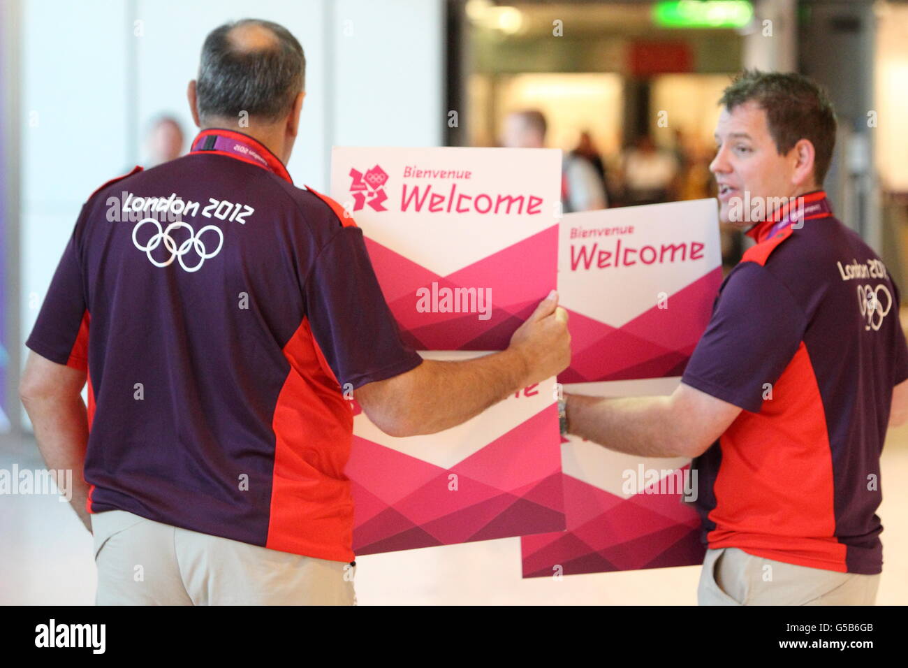 Heathrow terminal olympics 2012 hi-res stock photography and images - Alamy