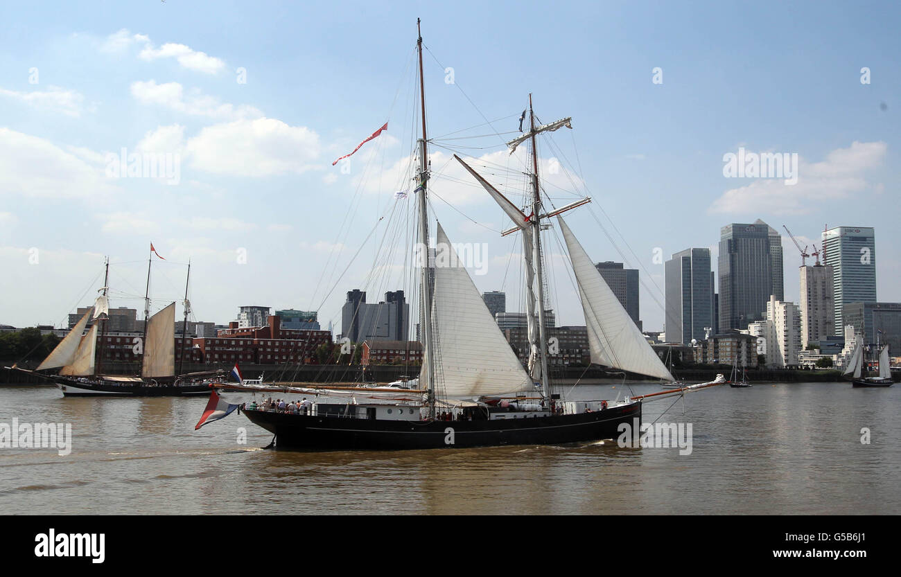Sail Royal Greenwich: Parade of Sail. Tall ships during the Sail Royal ...