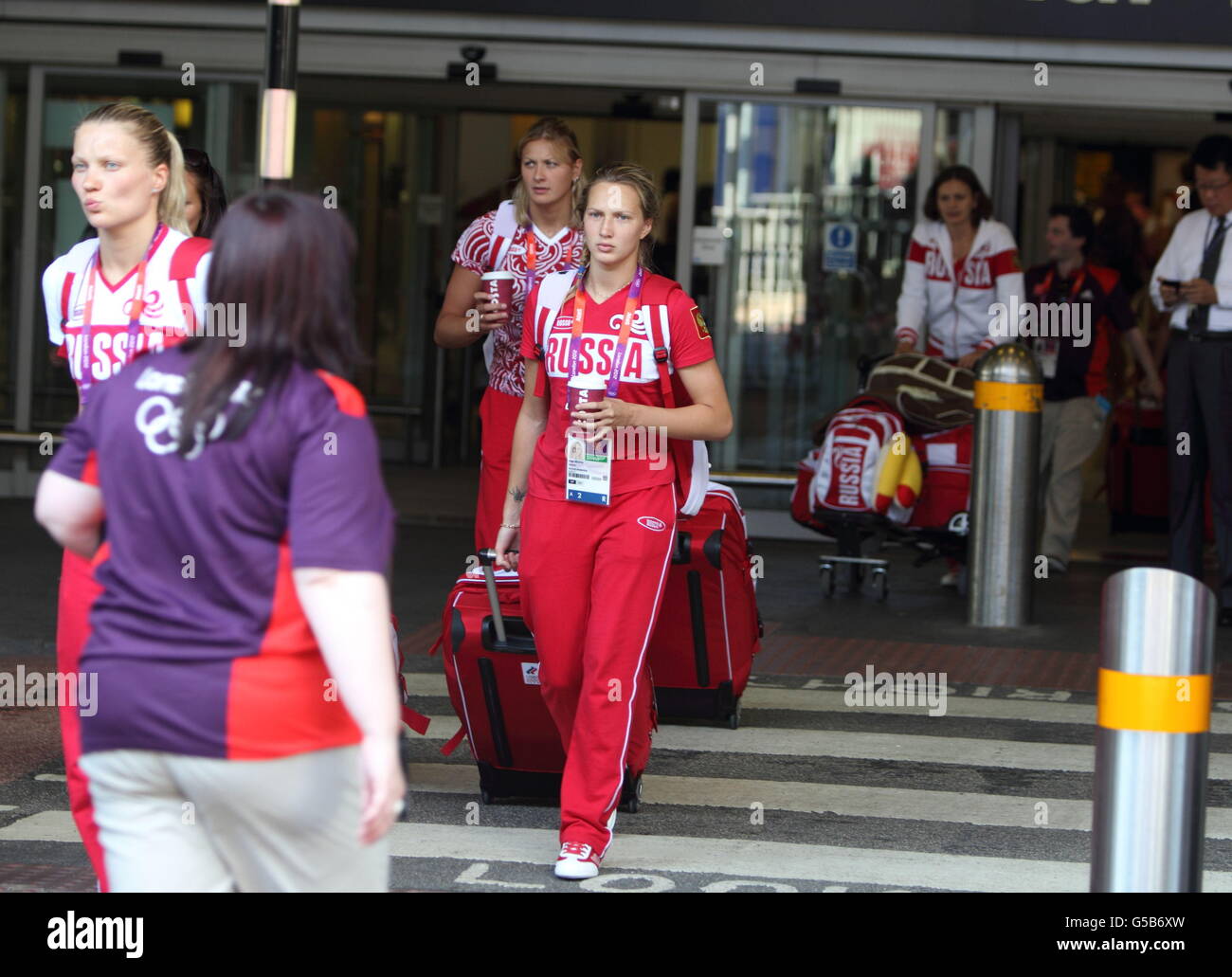 London olympic games olympic team arrivals wednesday heathrow airport ...