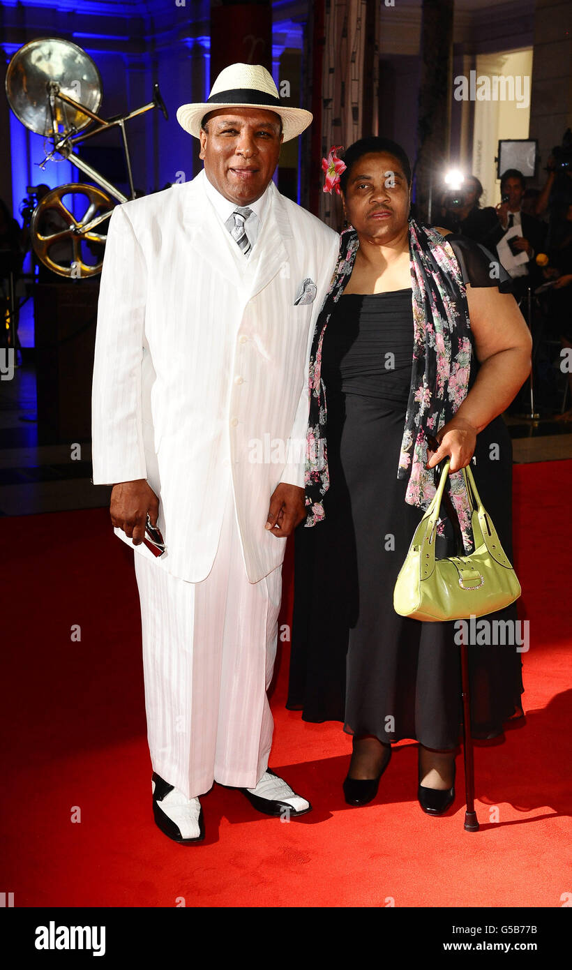 Sports For Peace Gala - London. Rahman Ali and guest arriving at the ...