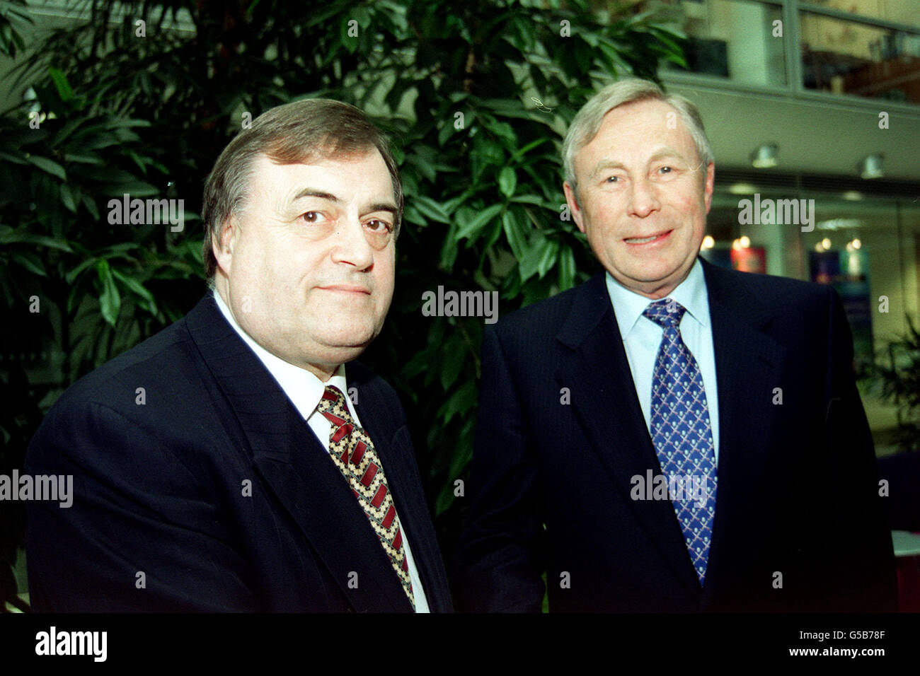 Deputy Prime Minister John Prescott (left) and Chairman of British ...