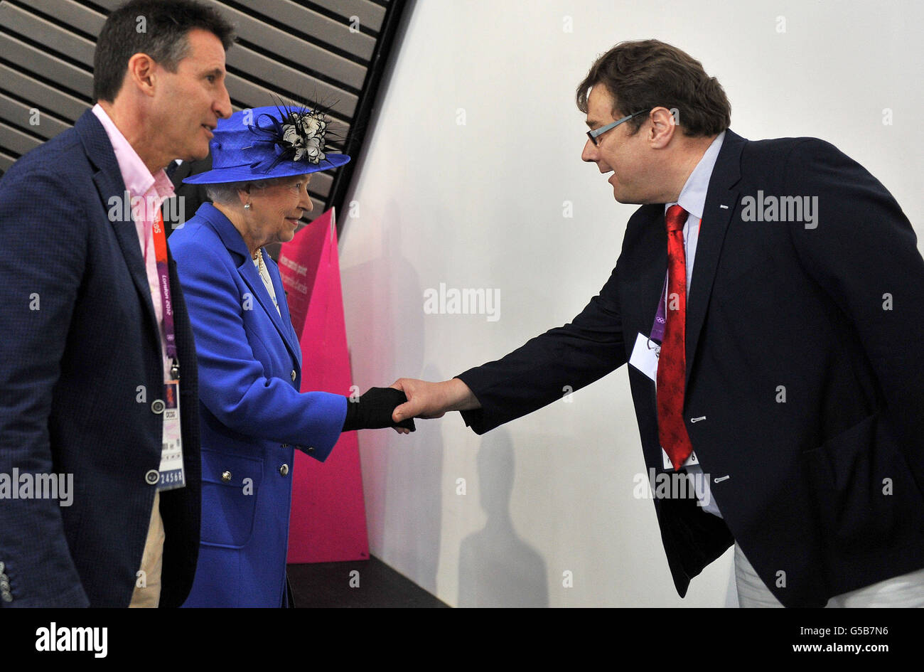 Queen Elizabeth II meets Chief Executive of British Swimming David ...