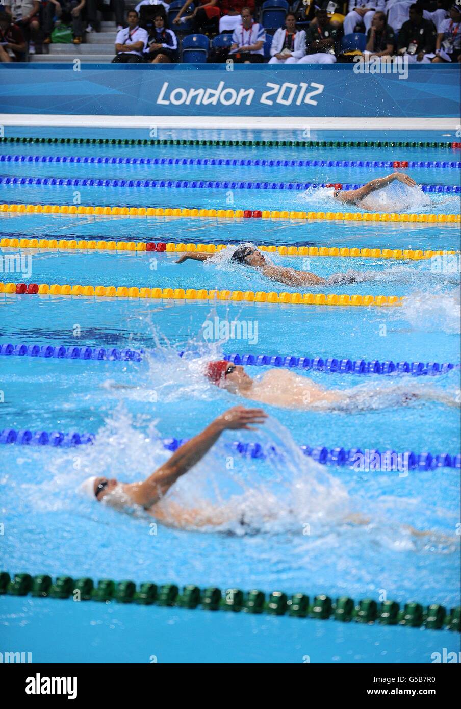 The Men's 400m Individual Medley Heat 3 at the Aquatics Centre in ...