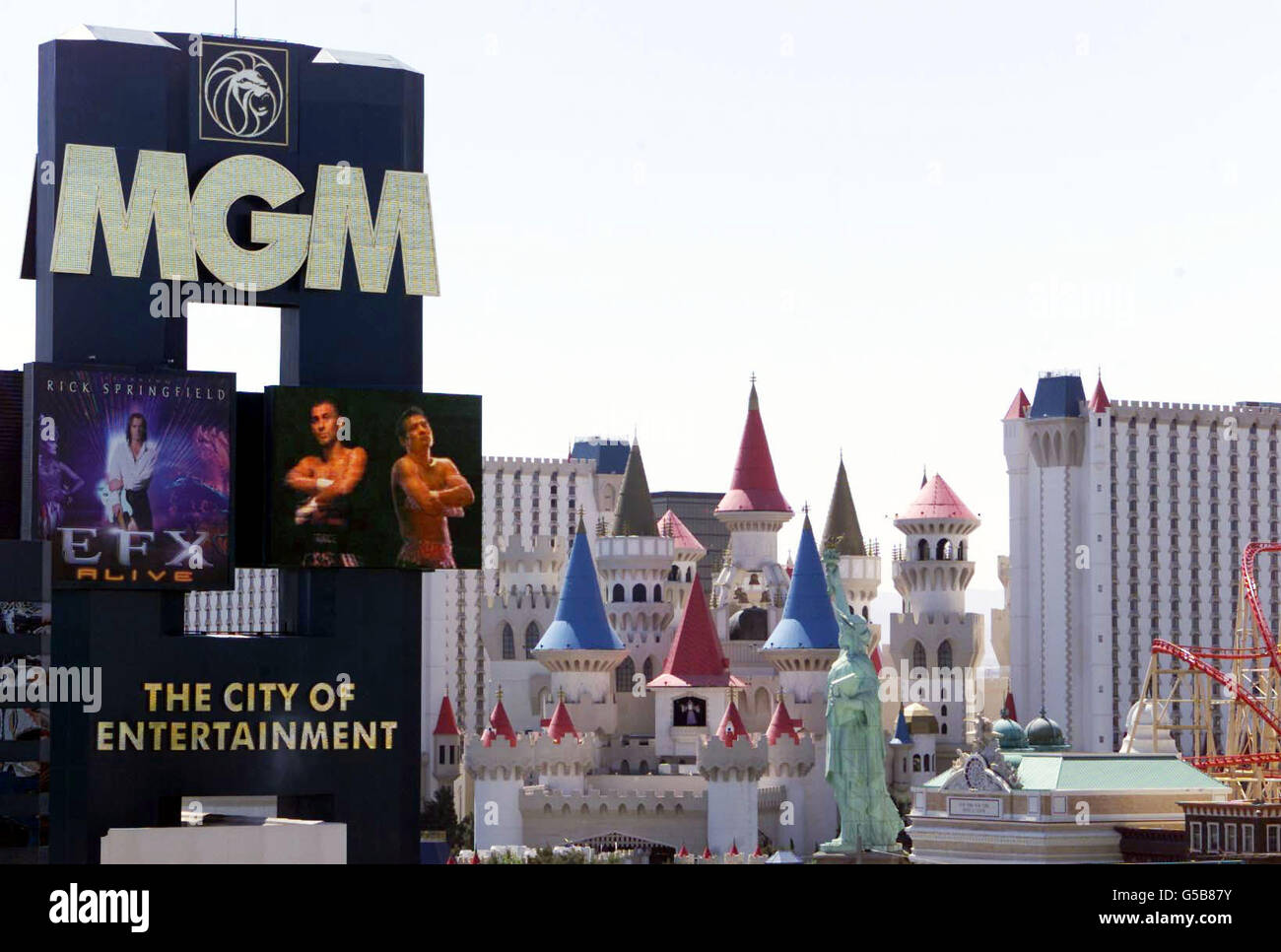 MGM Hotel sign Stock Photo - Alamy