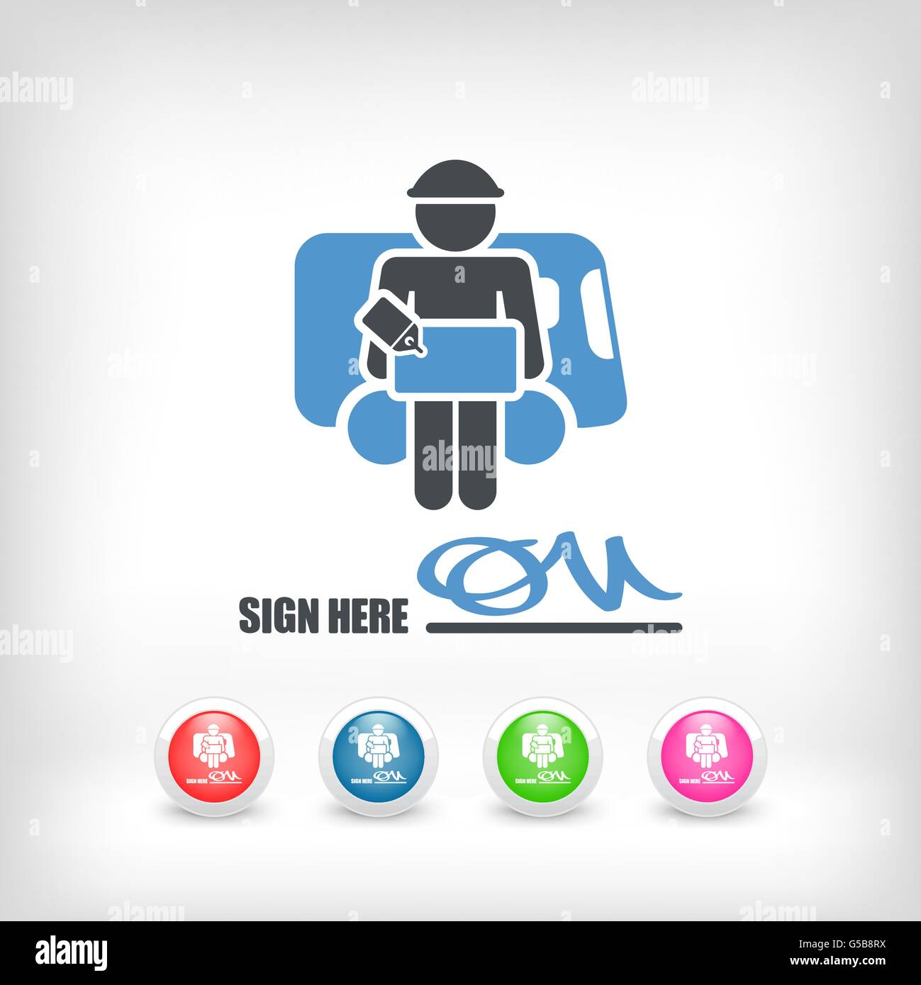 Delivery document sign icon Stock Vector Image & Art - Alamy