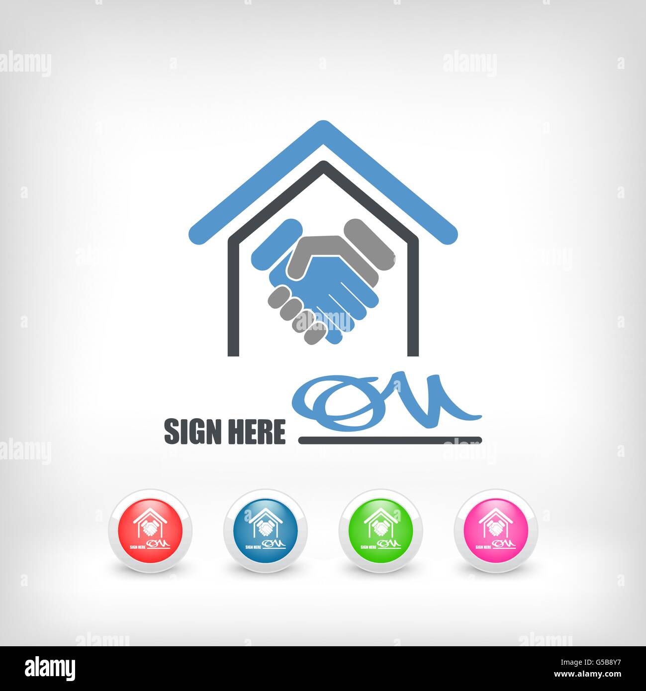 Signed document icon Stock Vector Image & Art - Alamy