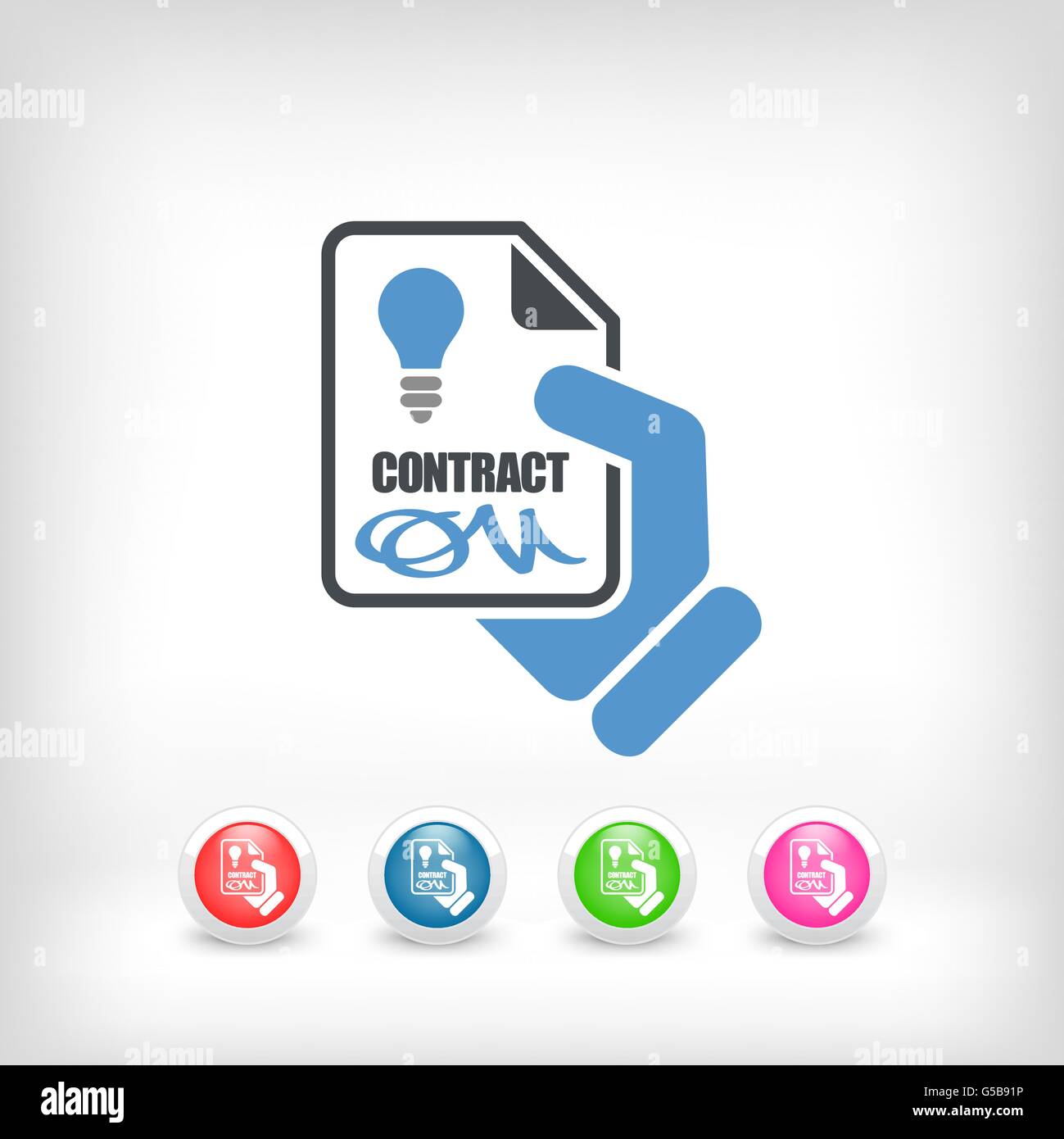 Contract for electricity service Stock Vector Image & Art - Alamy