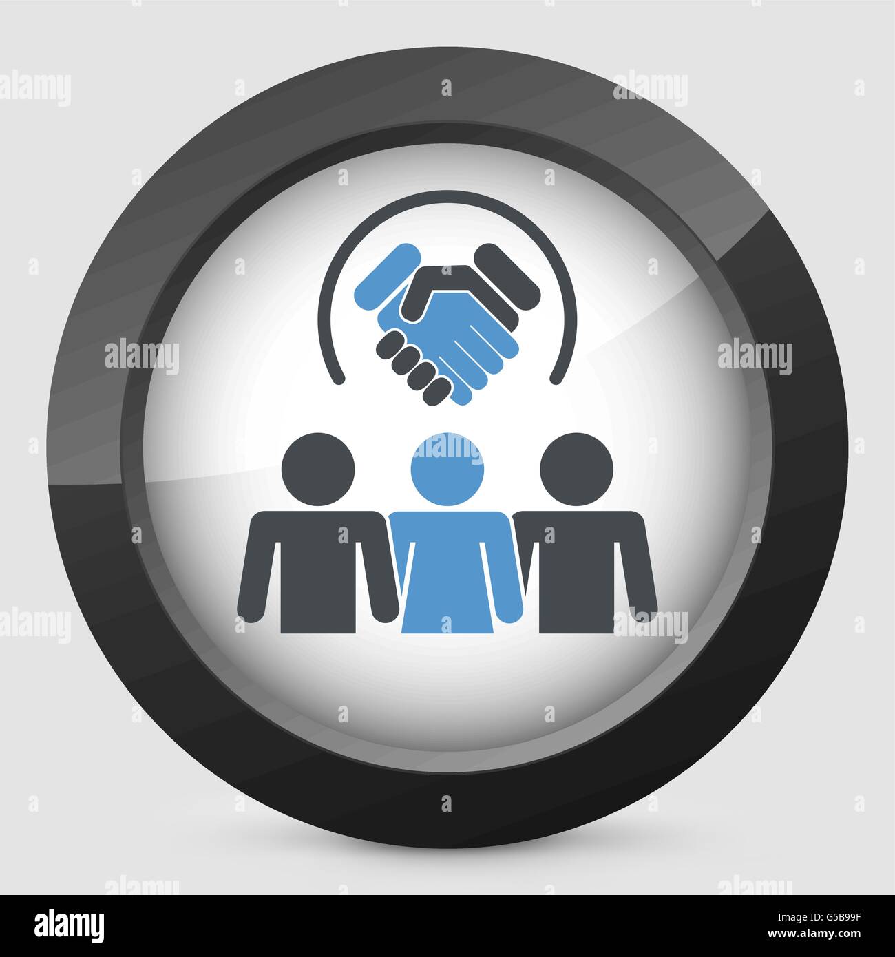 Social agreed icon hi-res stock photography and images - Alamy