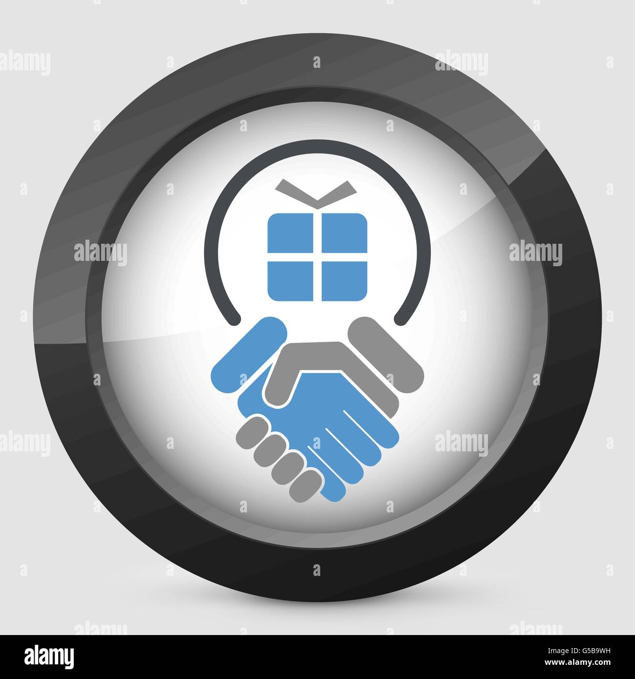 Handshake for gift icon Stock Vector Image & Art - Alamy