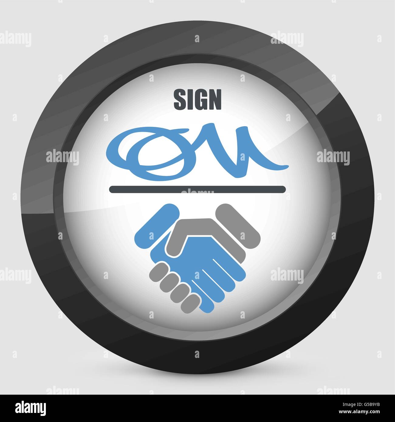 Sign on agreement document Stock Vector Image & Art - Alamy