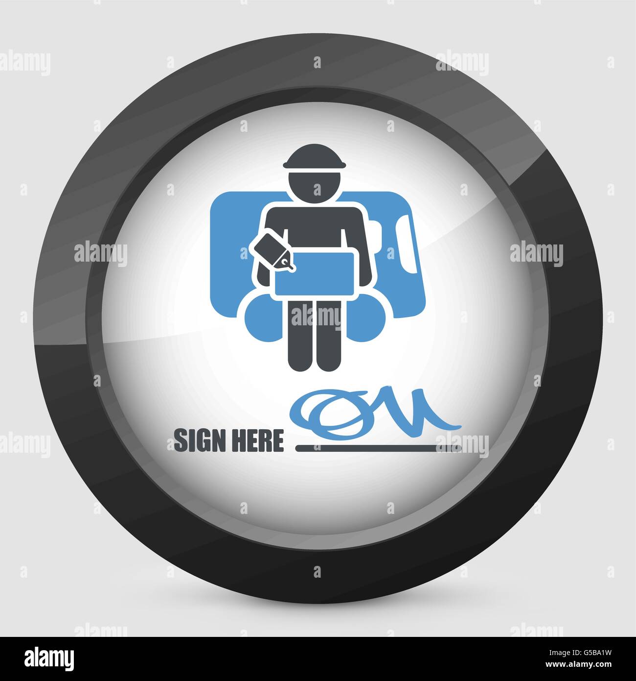 Delivery document sign icon Stock Vector Image & Art - Alamy