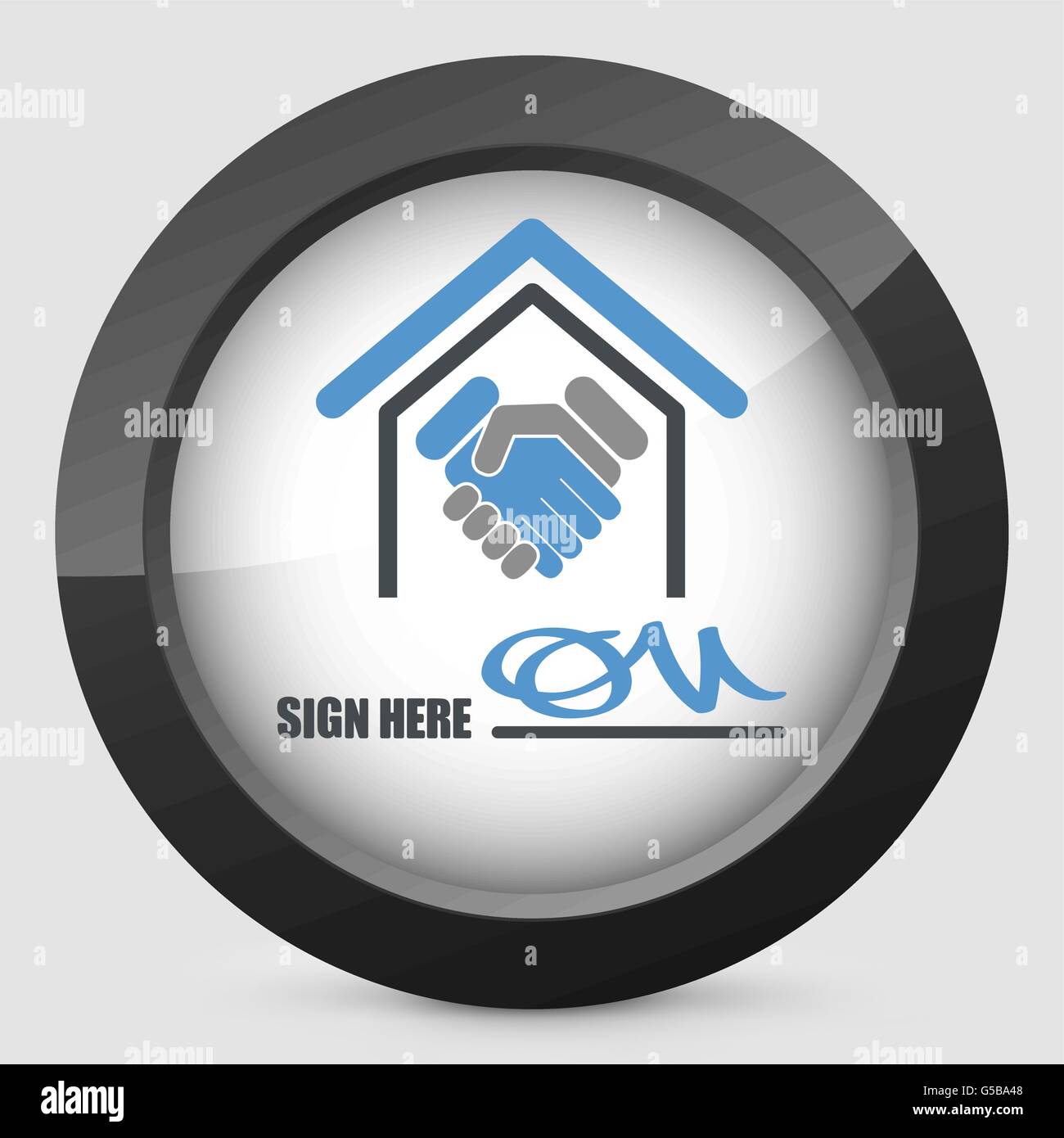 Signed document icon Stock Vector Image & Art - Alamy