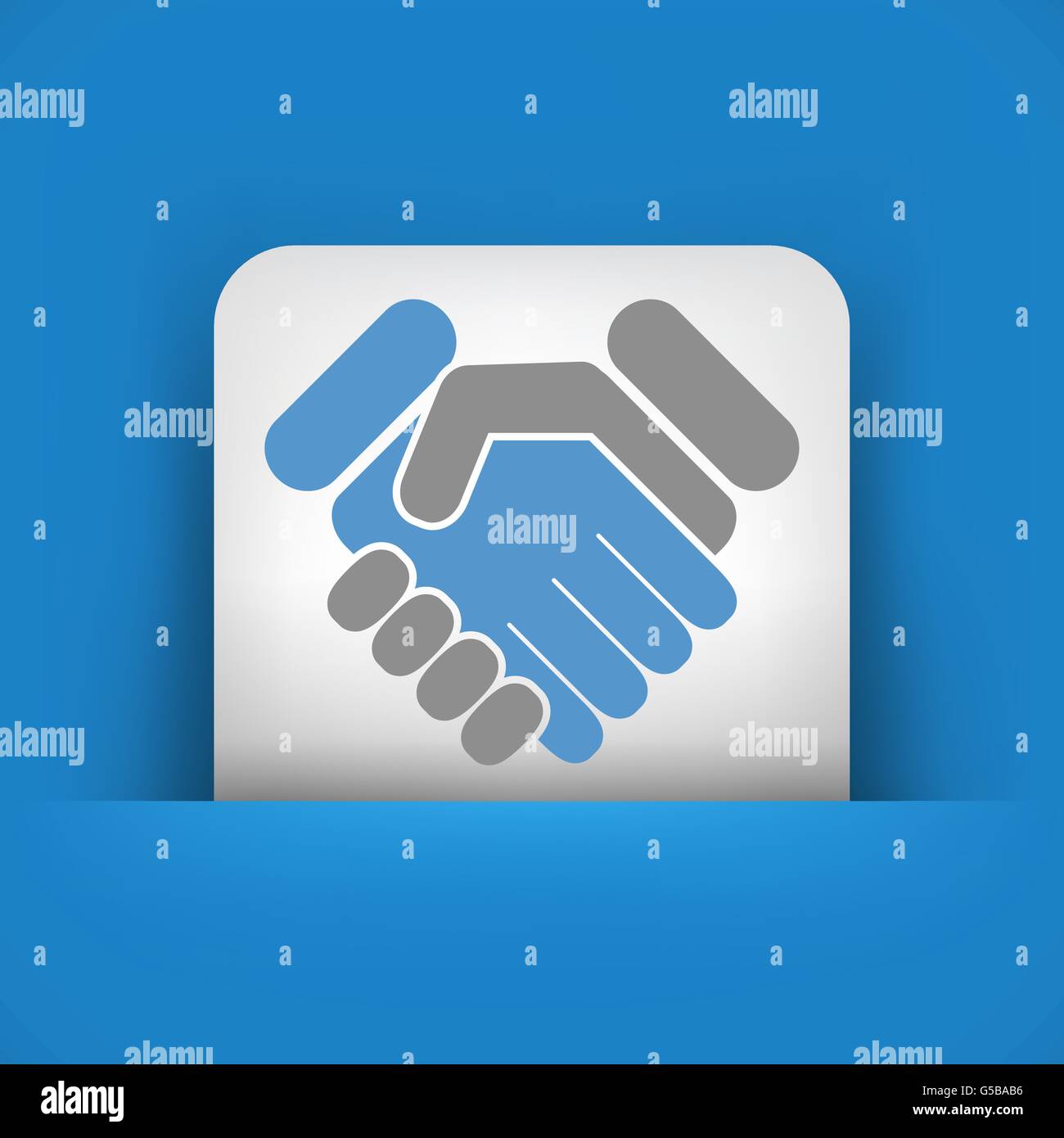 Handshake minimal icon Stock Vector Image & Art - Alamy