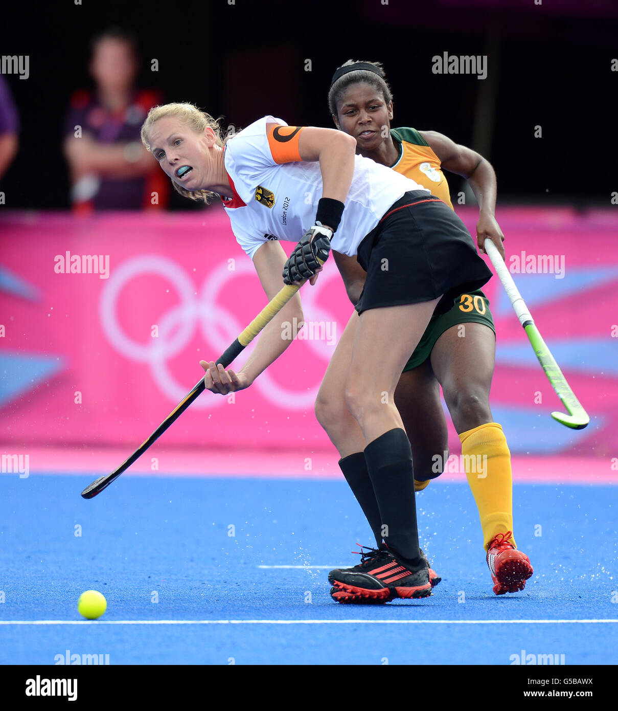 London Olympic Games - Day 6. South Africa's Sulette Damons and Germany ...