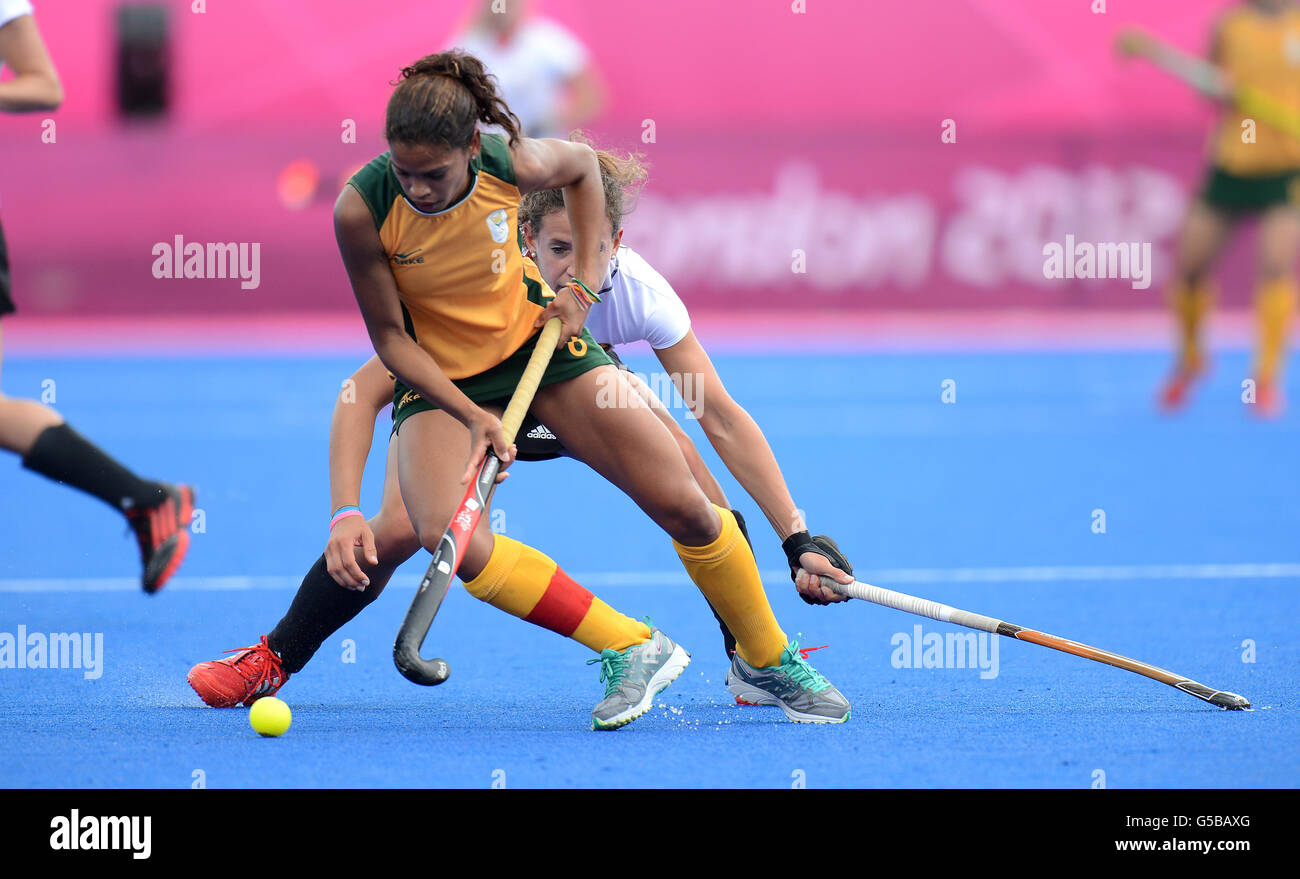 South Africa's Marsha Marescia and Germany's Janne Mueller-Wieland ...