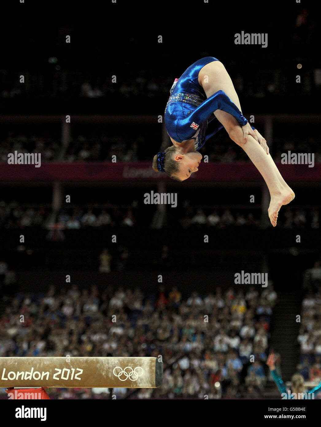 Great Britain's Rebecca Tunney competes on the beam during the Artistic ...